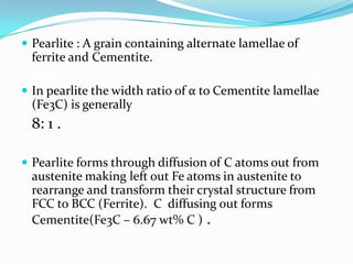 Metallurgy basics (Iron phase diagram) | PPTX