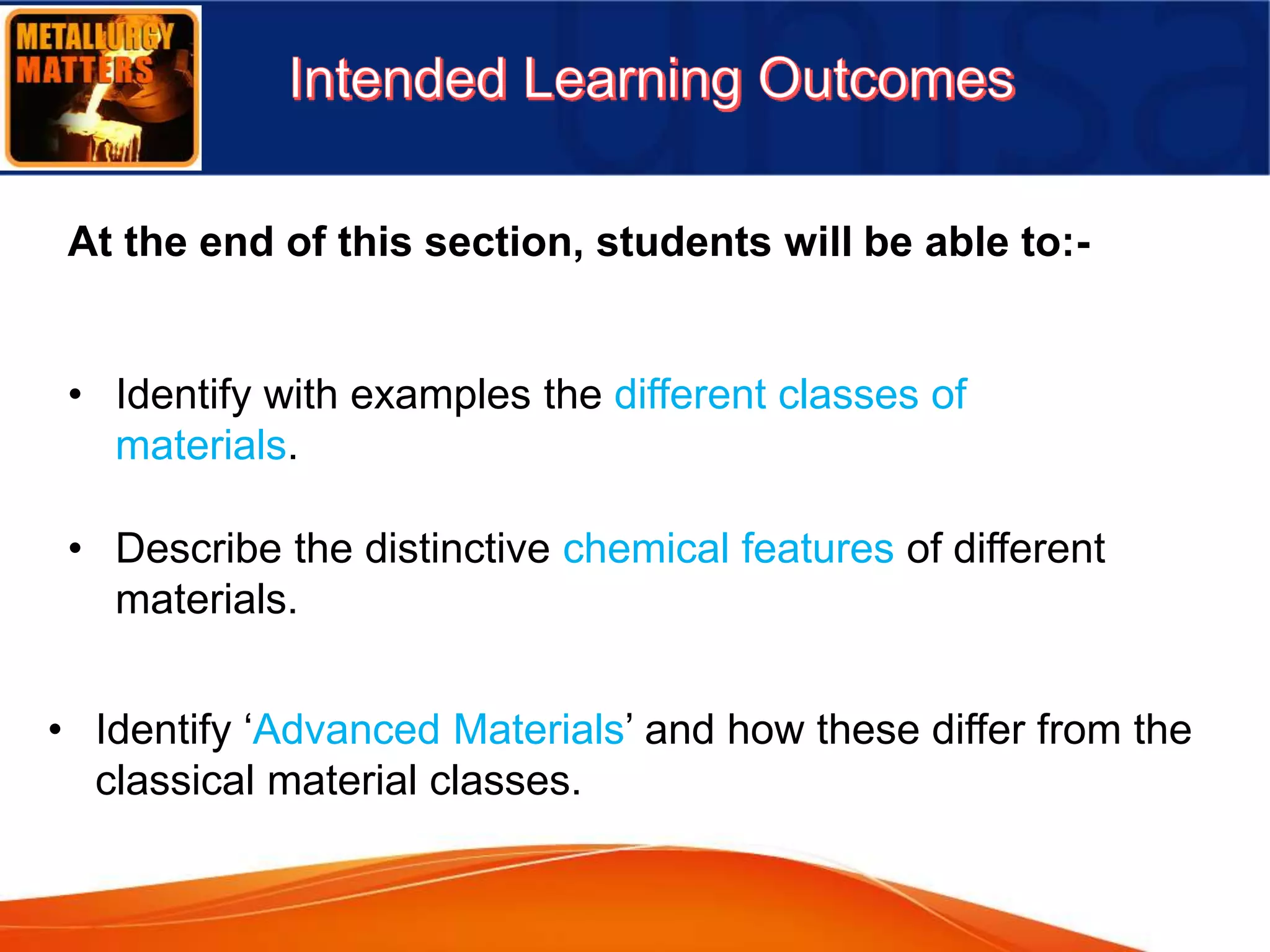 Introduction to materials science | PPT