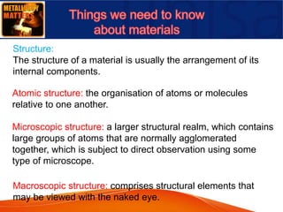 Introduction to materials science | PPT