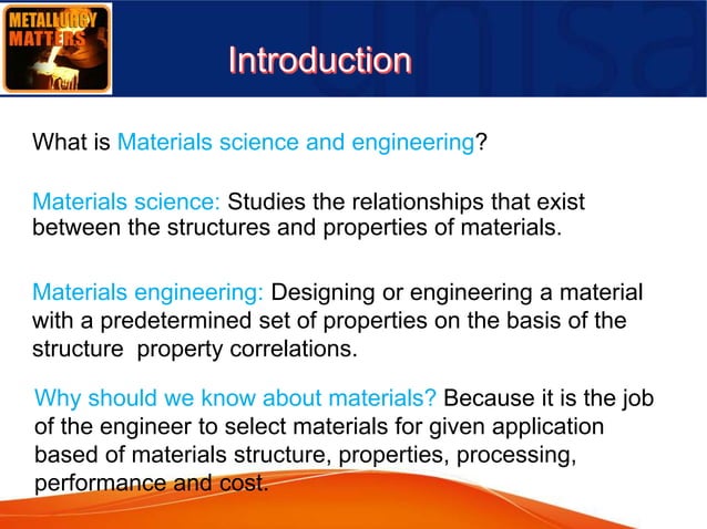 Introduction to materials science