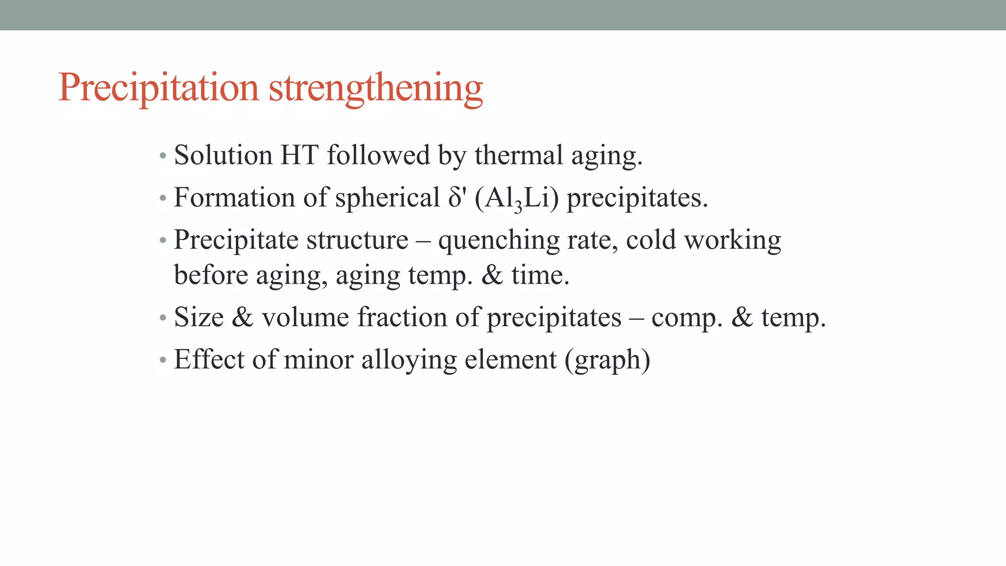 Metallurgy of Aluminium-Lithium alloy | PPTX