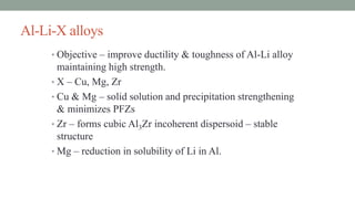 Metallurgy of Aluminium-Lithium alloy | PPTX