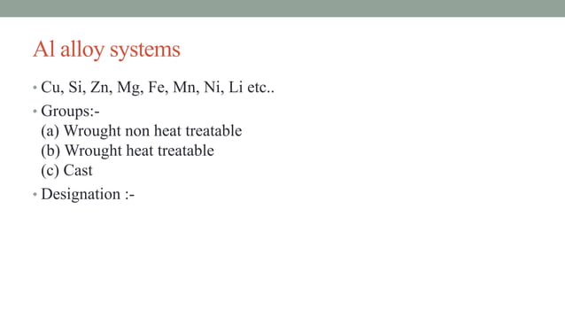 Metallurgy of Aluminium-Lithium alloy | PPTX