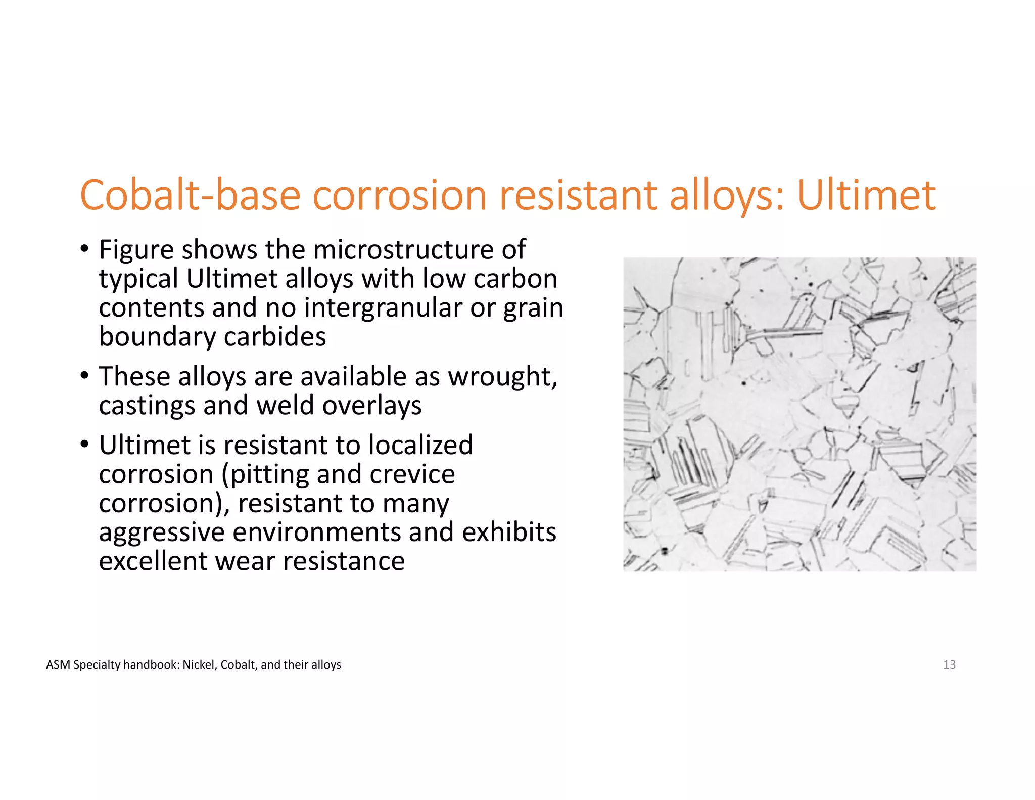 Metallurgy of co based alloys produced by powder bed fusion additive ...