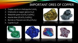 Metallurgy of copper | PPTX