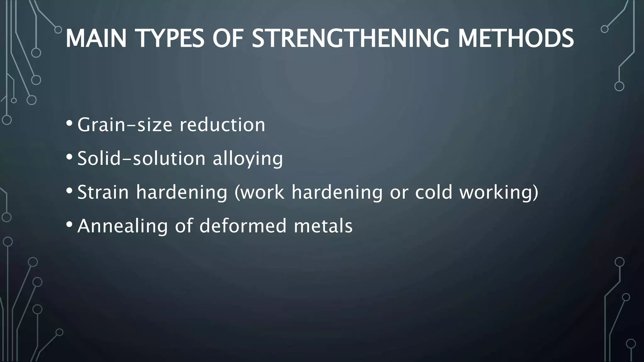 Strengthening Mechanisms of Metals and alloys | PPTX