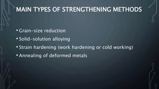 Strengthening Mechanisms of Metals and alloys | PPTX