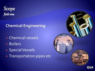 Metallurgical Engineering Scope! by MES-NEDUET | PPSX