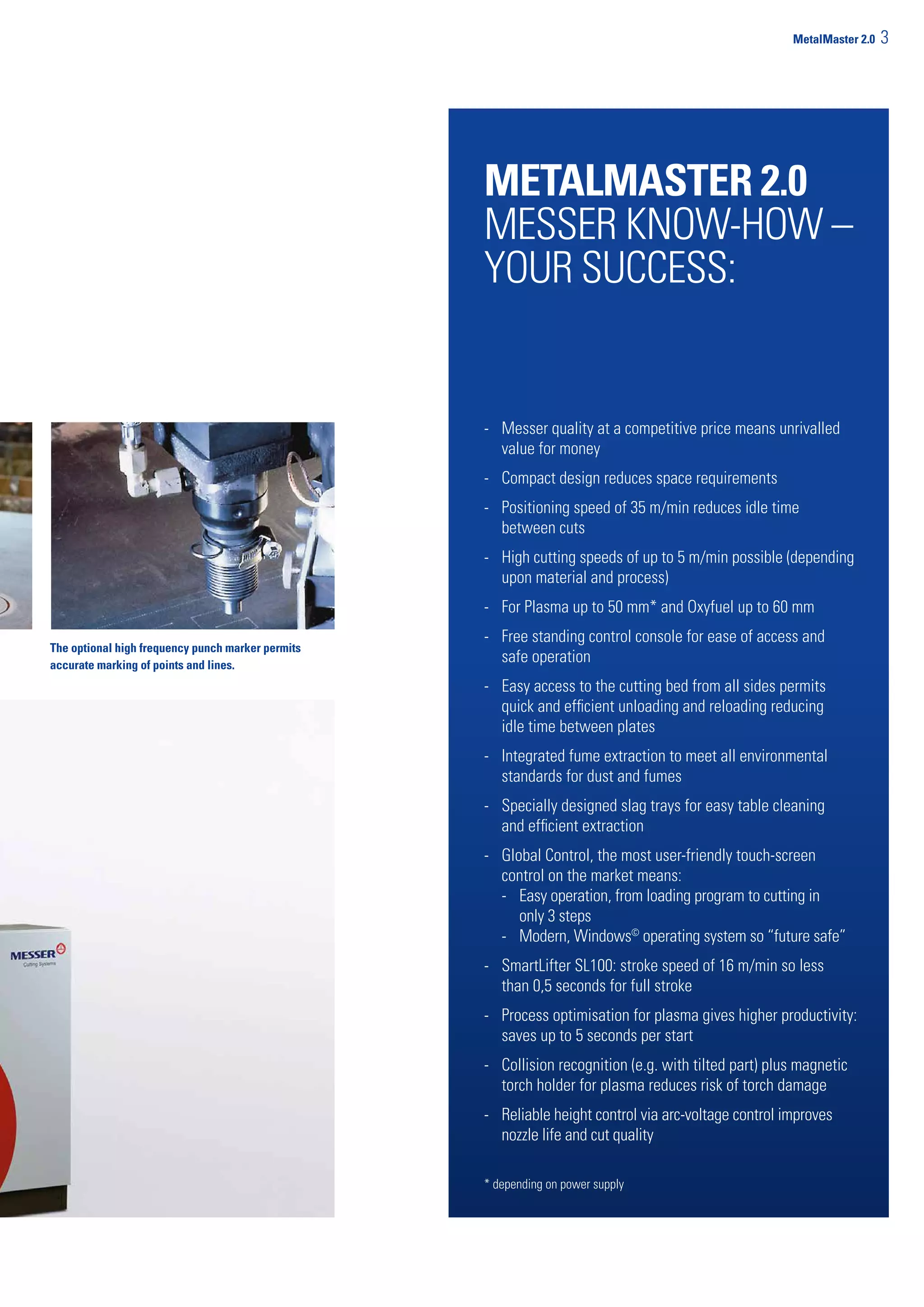 MetalMaster 2.0 - Economical Plasma & Oxyfuel Cutting Machine | PDF
