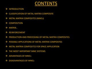 Metal matrix composite by chandan | PPTX