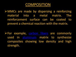 Metal matrix composite by chandan | PPTX