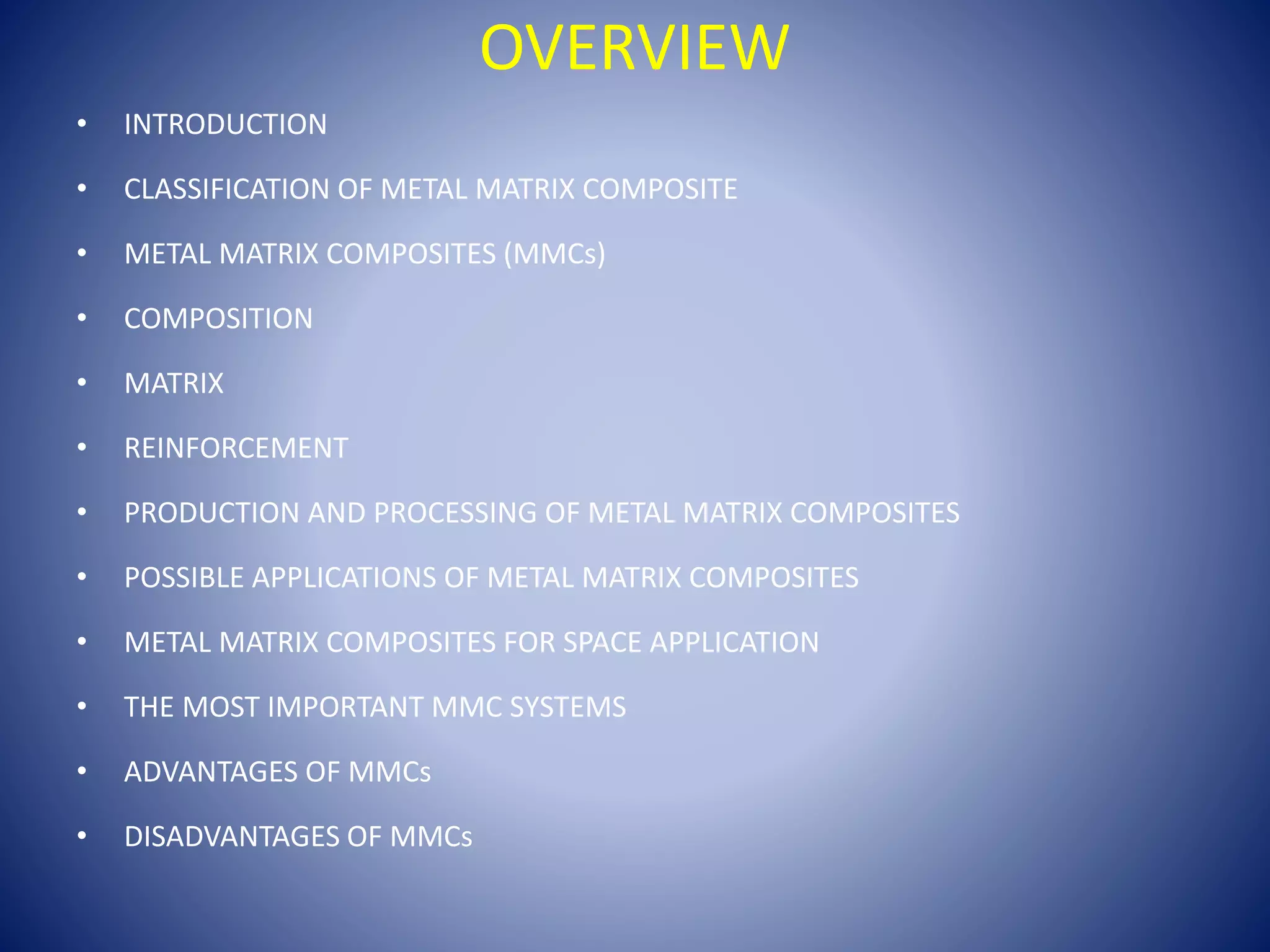Metal matrix composites | PPTX