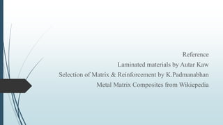Metal matrix composites | PPTX