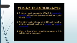 Metal matrix composites | PPTX