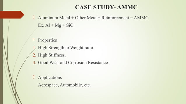 Metal matrix composites (mmc) | PPT | Chemistry | Science
