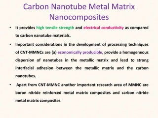 Metal matrix Nanocomposite | PPTX