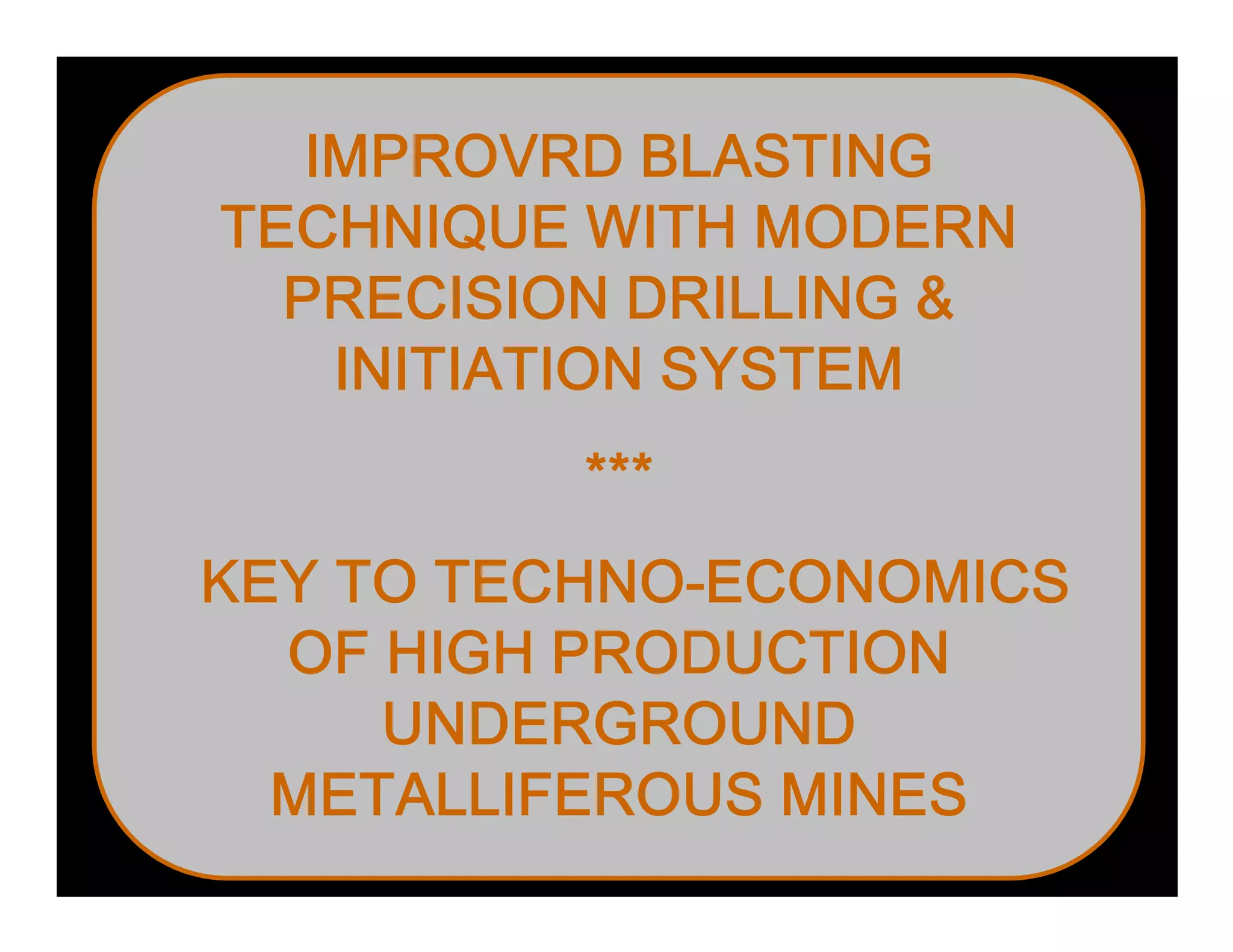 Metal Mines Blasting | PDF