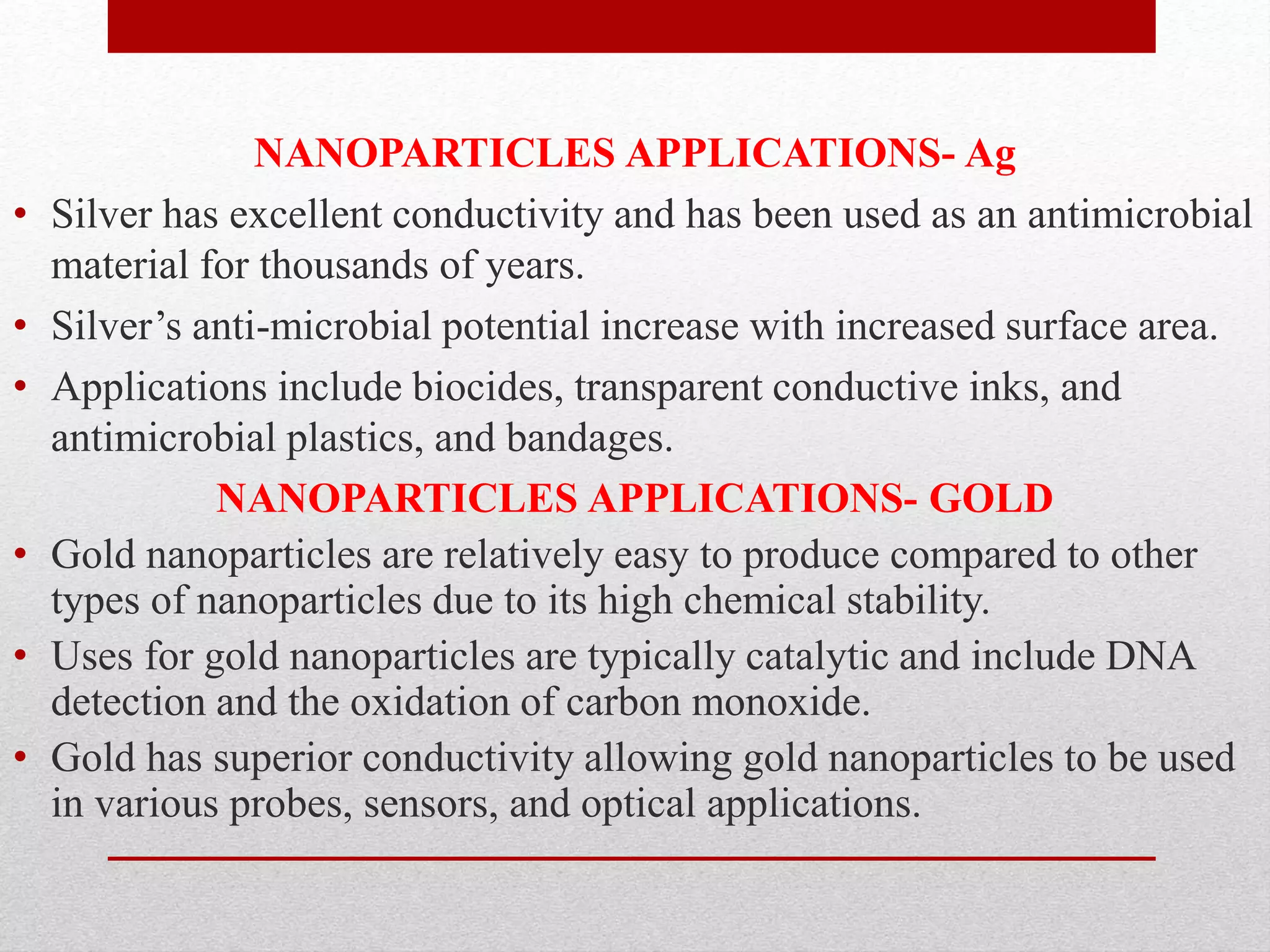 METAL NANOPARTICLES | PPTX
