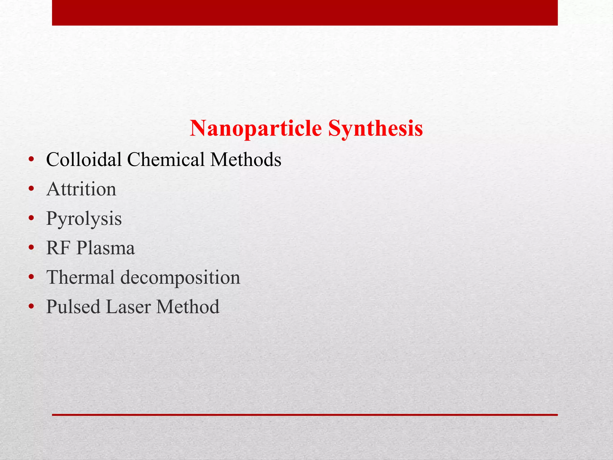 METAL NANOPARTICLES | PPTX