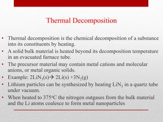 METAL NANOPARTICLES | PPTX