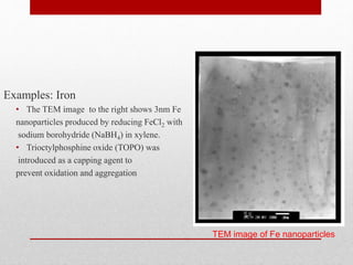 METAL NANOPARTICLES | PPTX