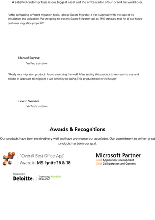 Metalogix content matrix alternative | Saketa Migrator | PDF