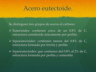 Metalografia de un acero eutectoide | PPTX