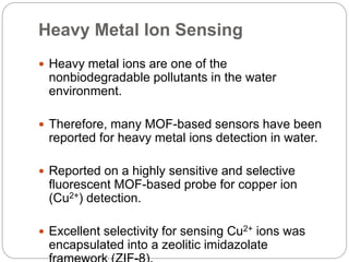 Metal organic framework | PPTX