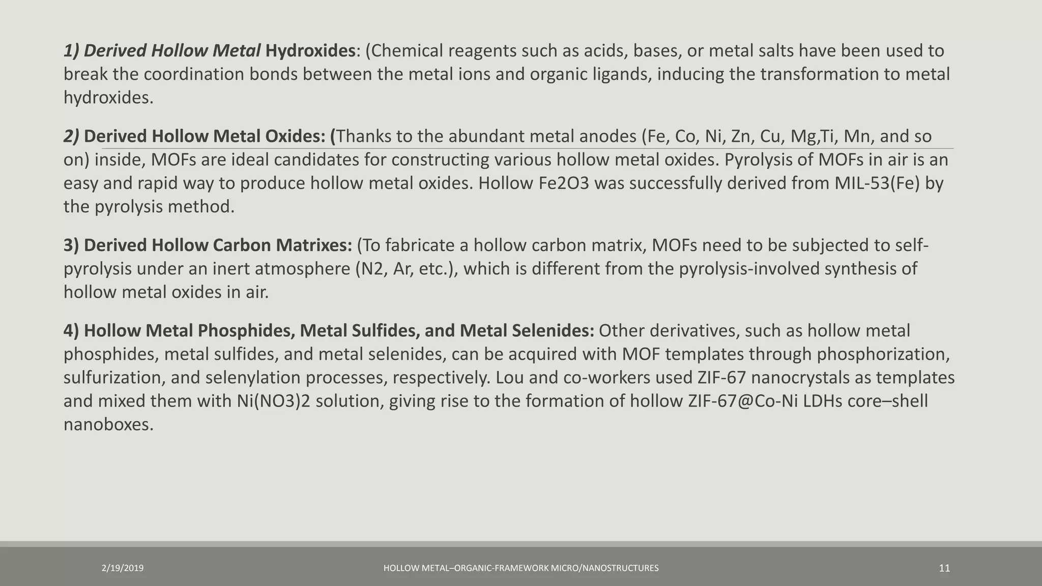 Metal organic framework(MOF) | PPTX