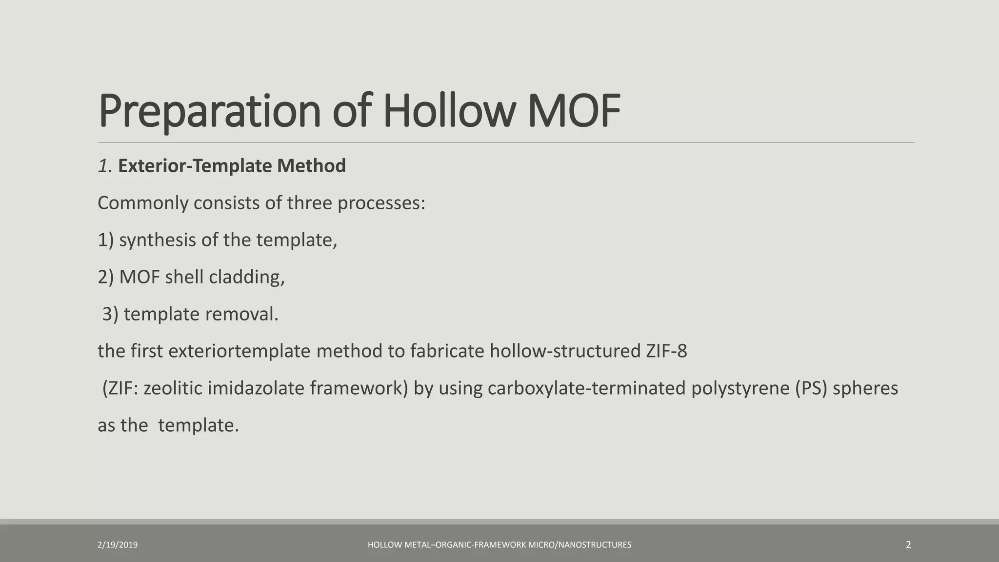 Metal organic framework(MOF) | PPTX