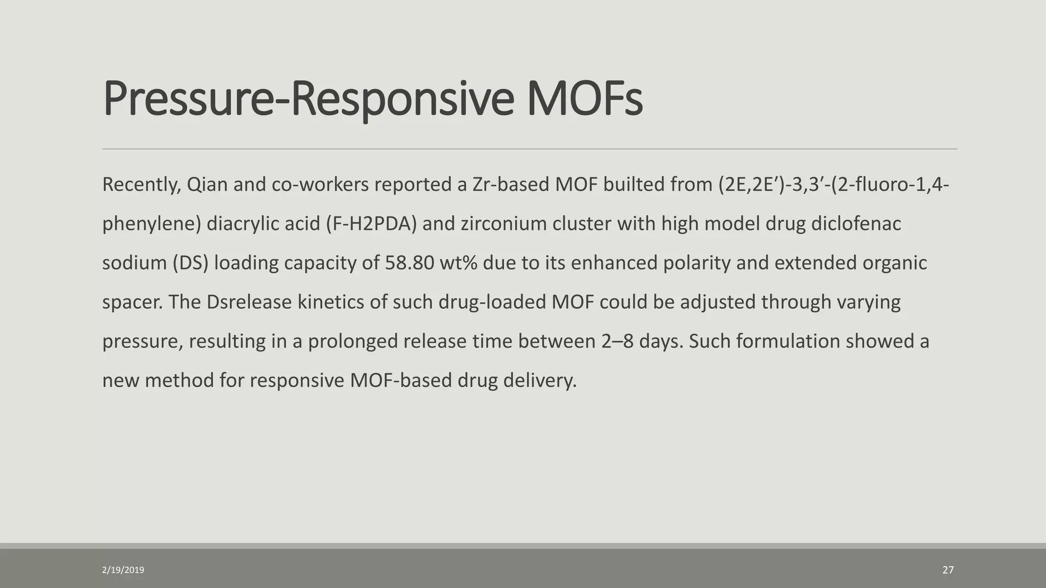 Metal organic framework(MOF) | PPTX