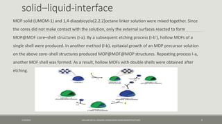 Metal organic framework(MOF) | PPTX