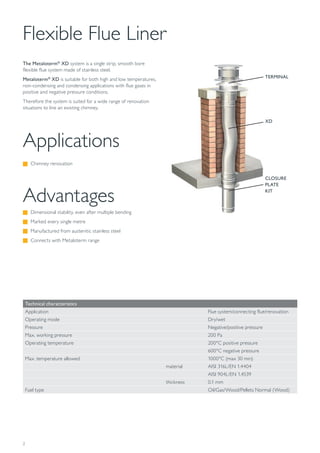 Schiedel Metaloterm XD flex liner | PDF