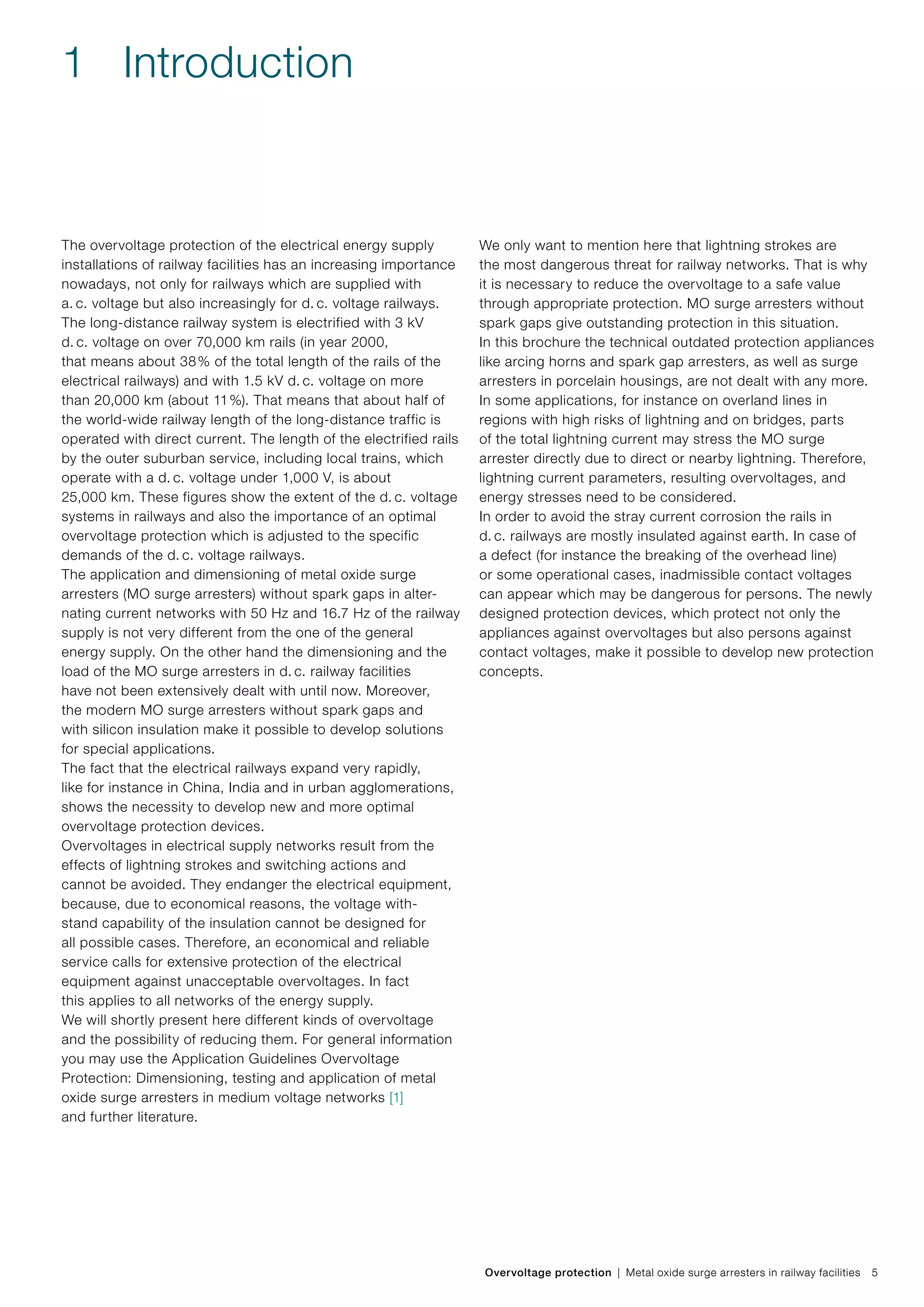 High Voltage DC Surge Arresters for Railway Industry - Overvoltage ...