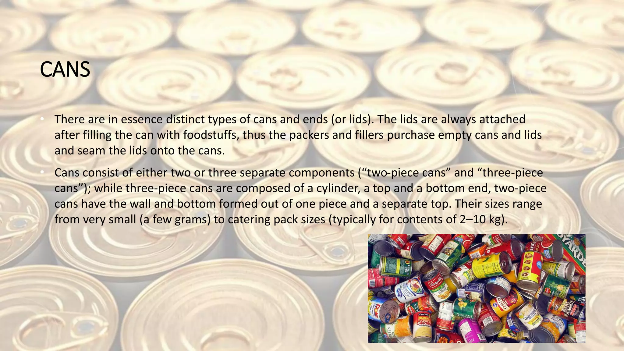 Metal packaging | PDF