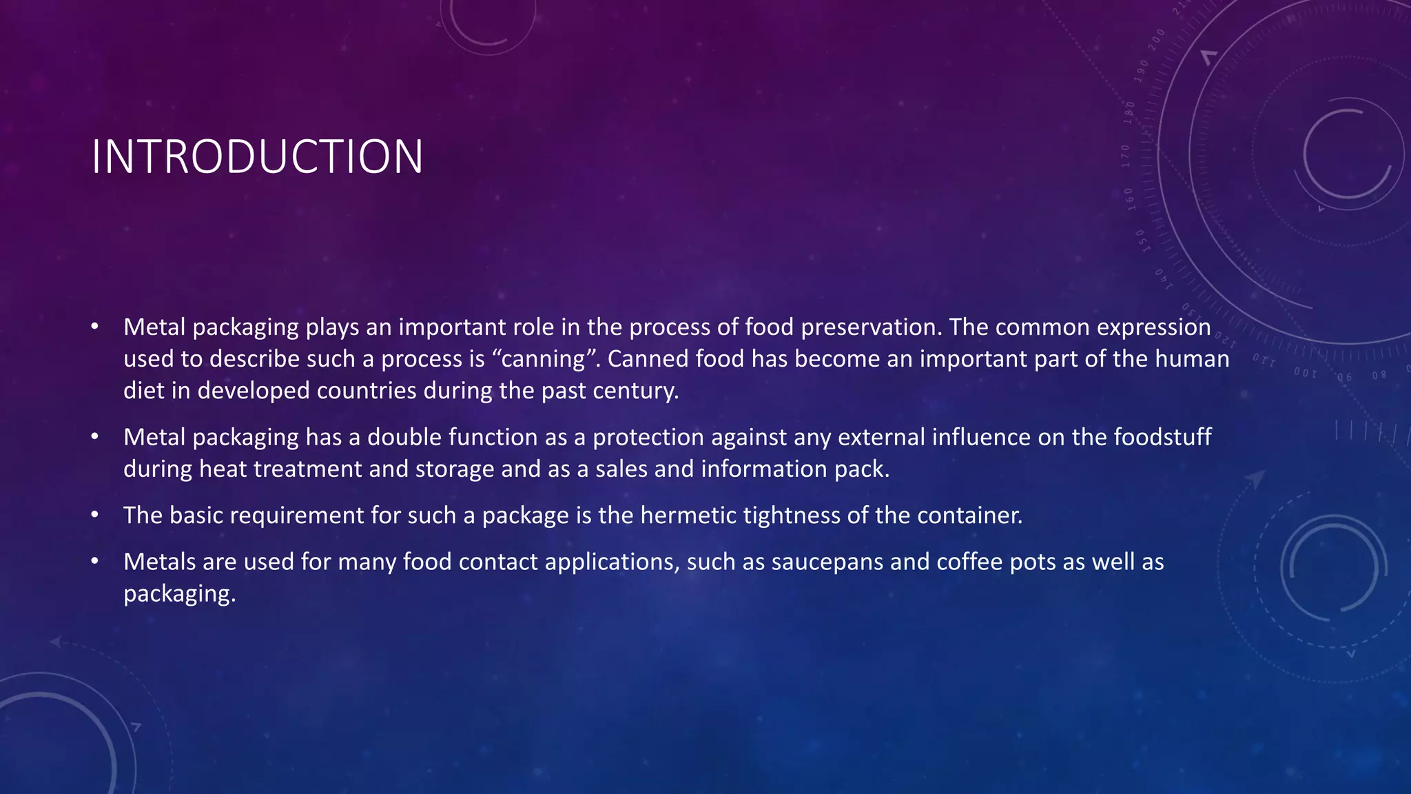 Metal packaging | PDF