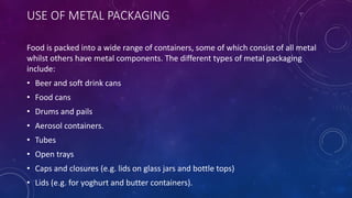 Metal packaging | PDF