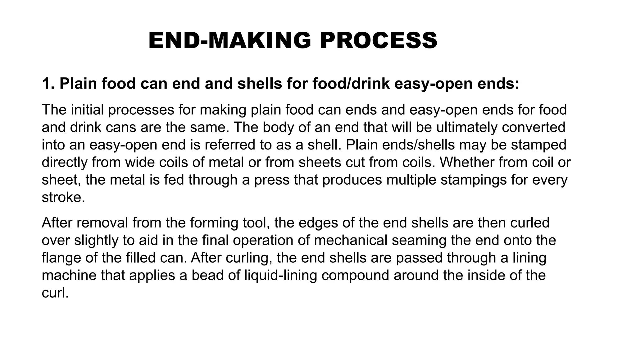 Metal packaging material | PPTX