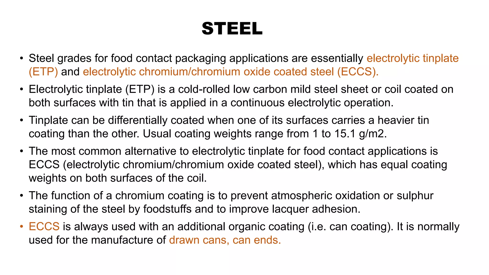 Metal packaging material | PPTX