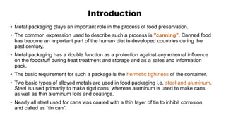 Metal packaging material | PPTX
