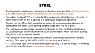 Metal packaging material | PPTX