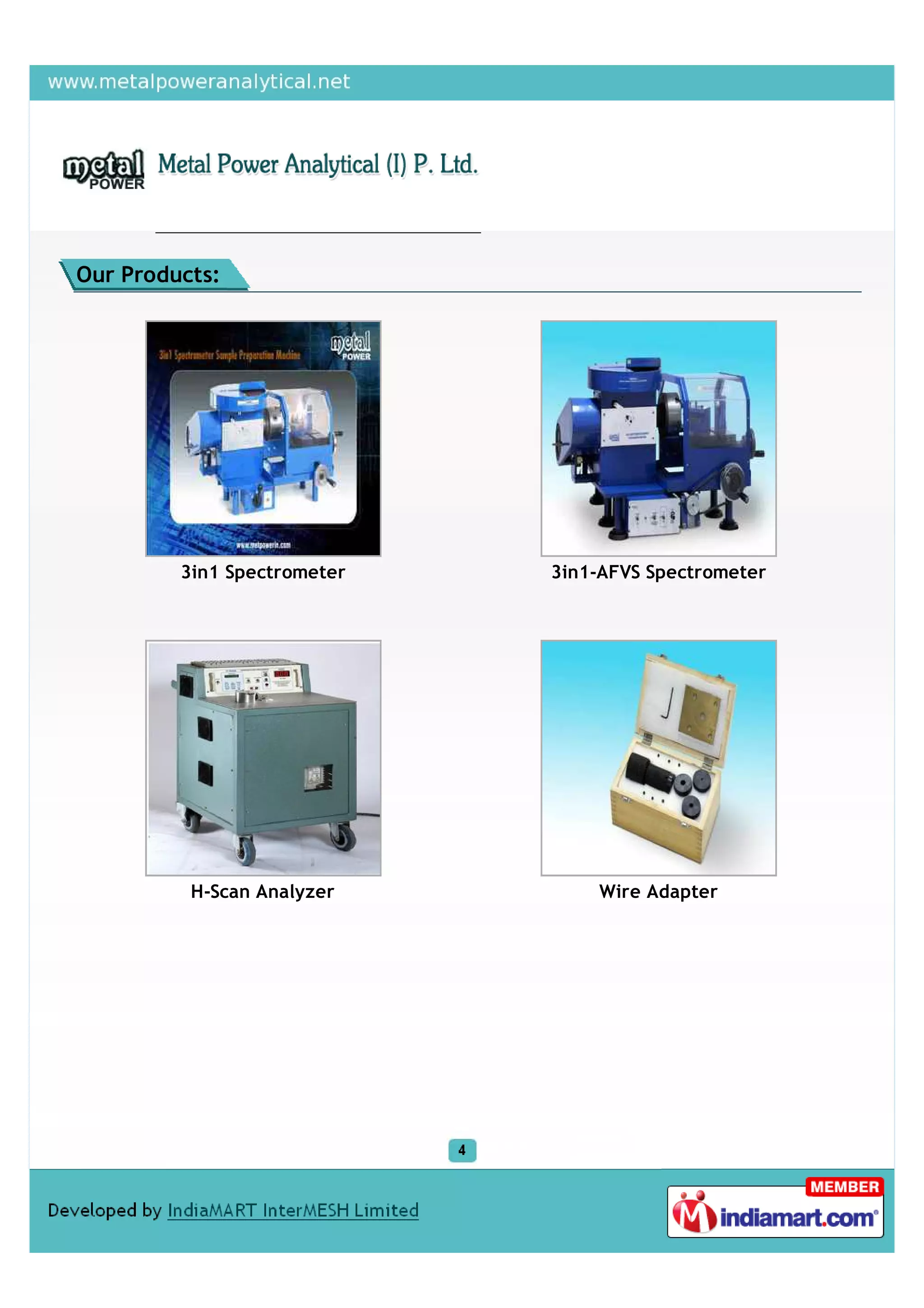 Corporate Brochure of Metal Power Analytical Pvt Ltd | PDF