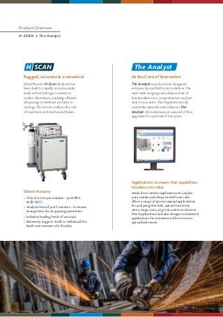 Corporate Brochure of Metal Power Analytical Pvt Ltd | PDF