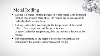 Metal processing techniques 1 | PPTX