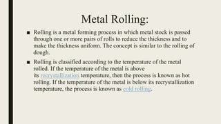 Metal processing techniques | PPTX