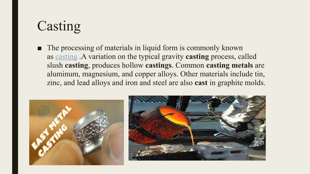 Metal processing techniques | PPTX
