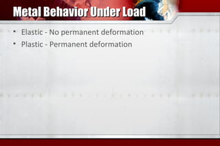 Metal properties and destructive testing | PPT