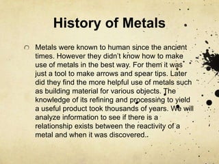 Metal relationship | PPTX