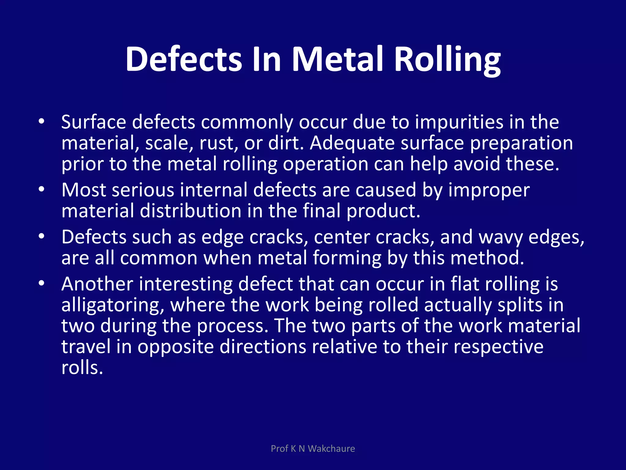 Metal rolling | PPTX