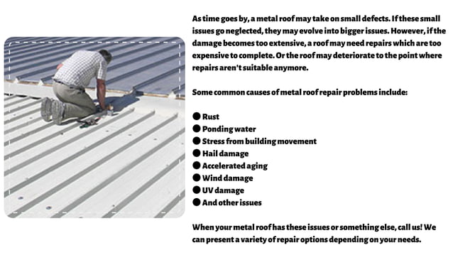Metal roof repair an introduction | PPT